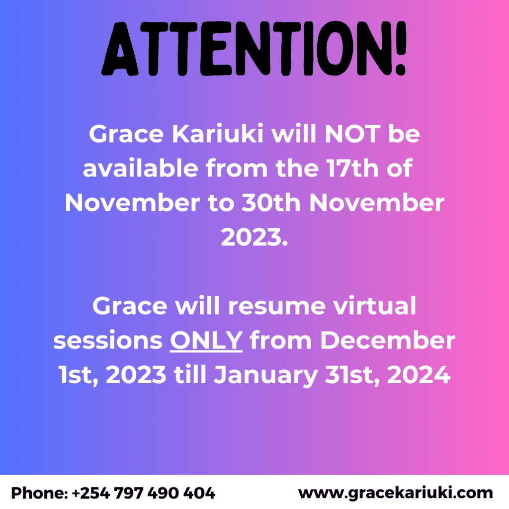 GRACE KARIUKI – Marriage and Family Therapy